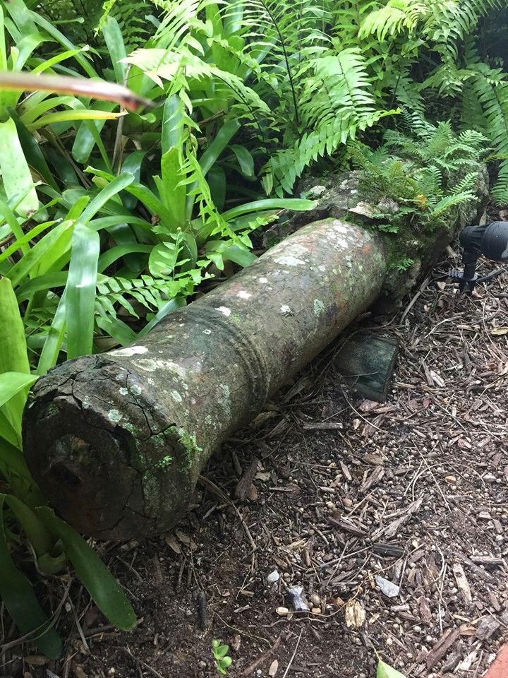 Old cannon my father dove up in Biscayne Bay the early 1960's. | Scrolller