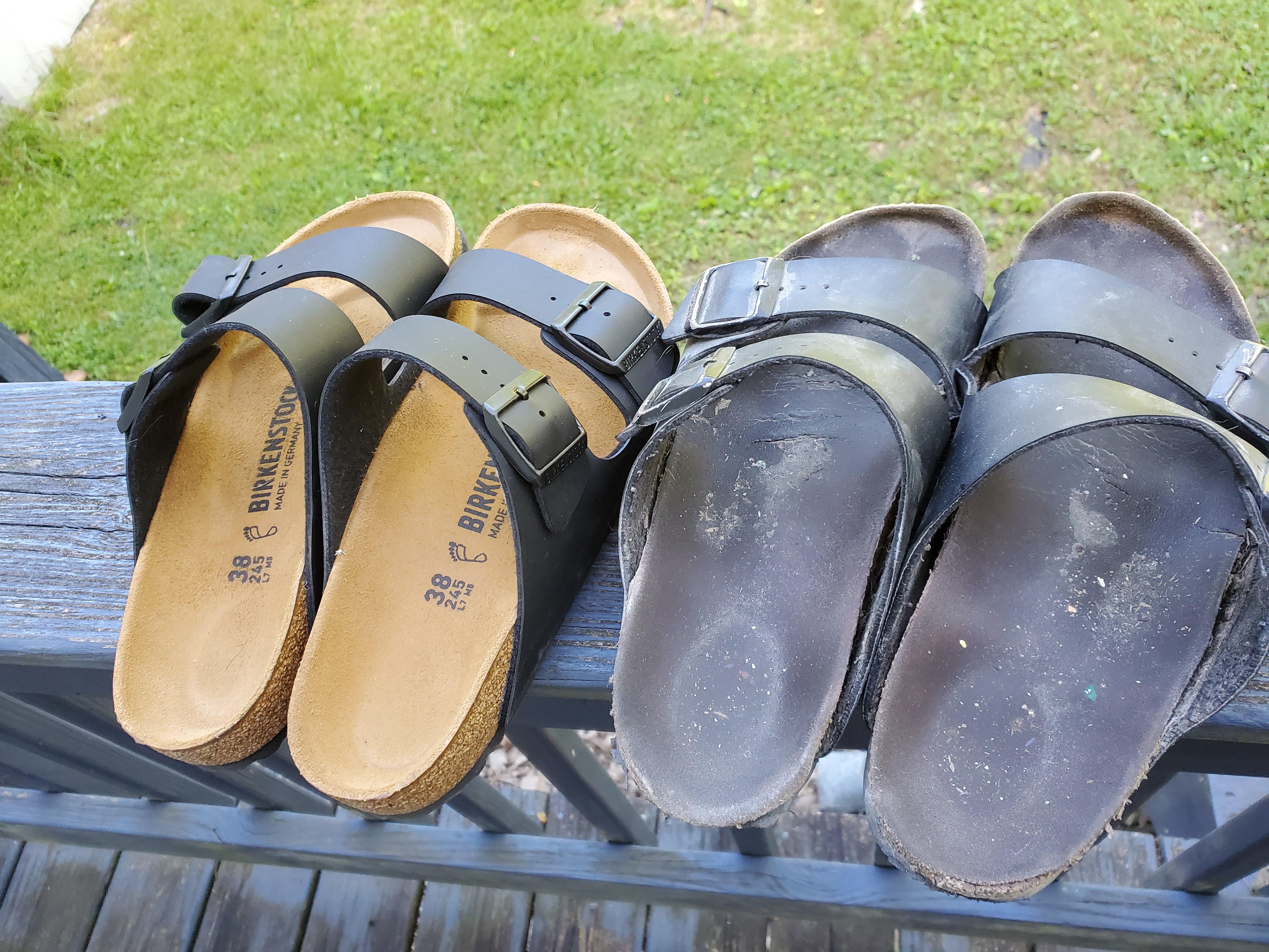 Old pair I wore for over 2 years, and my brand new pair. | Scrolller