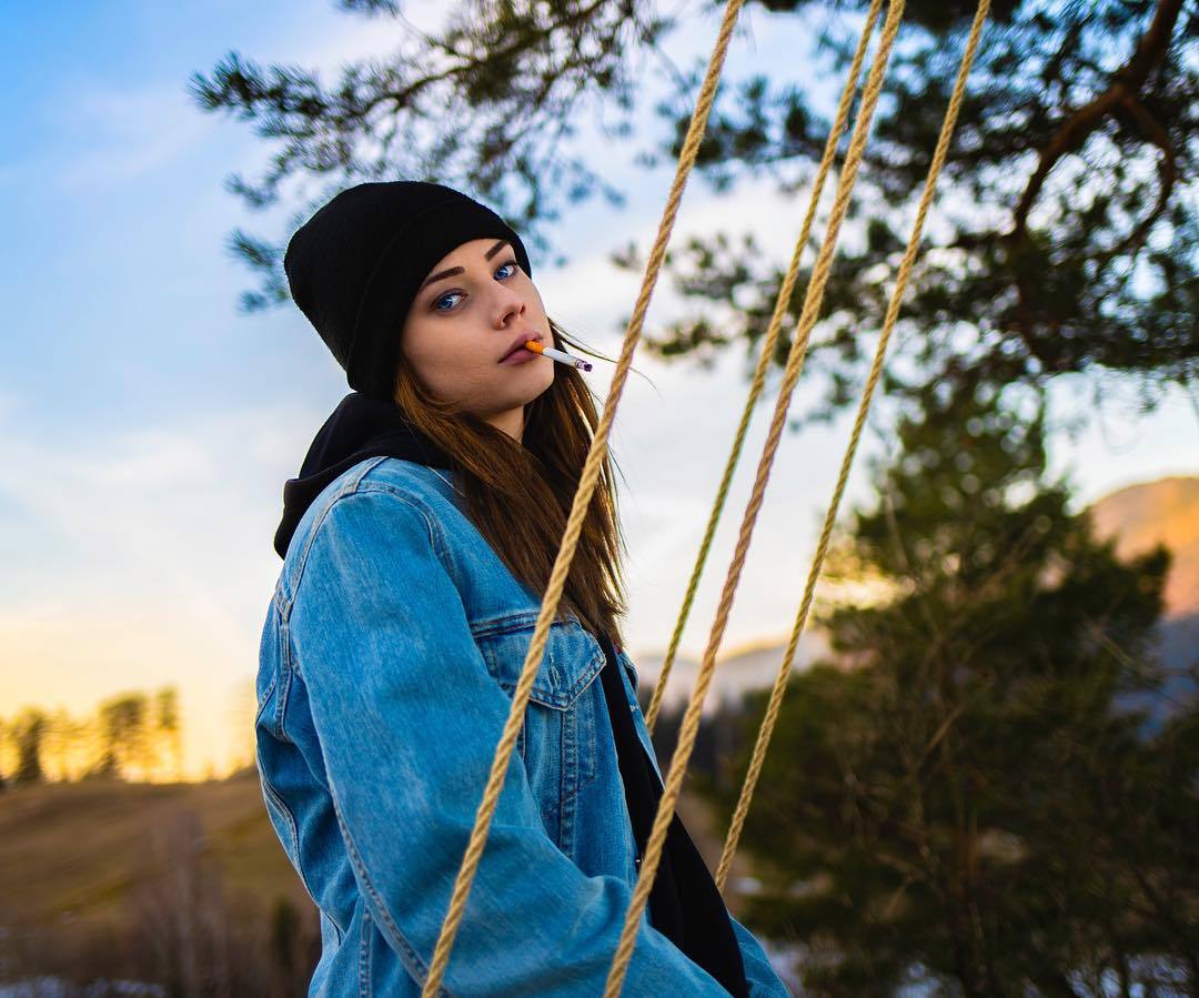 On a swing | Scrolller