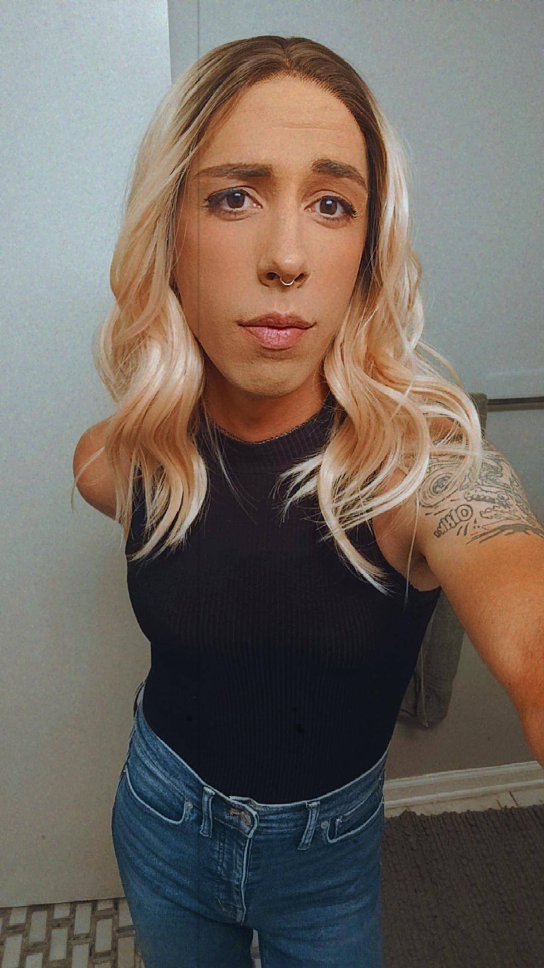 One day I'll be out in the world as myself, but for now I'm happy to be me right here with you ...