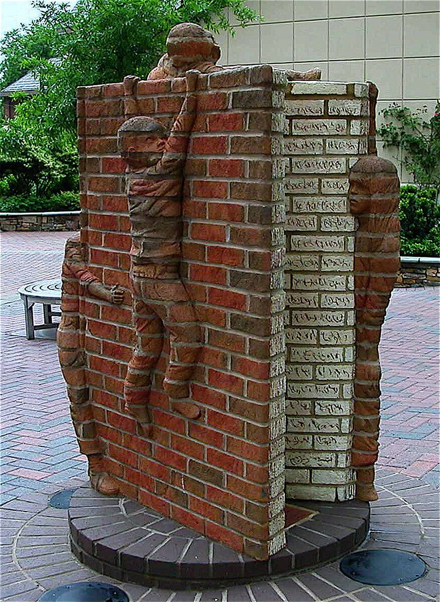 One of Brad Spencer's brick sculpture. | Scrolller