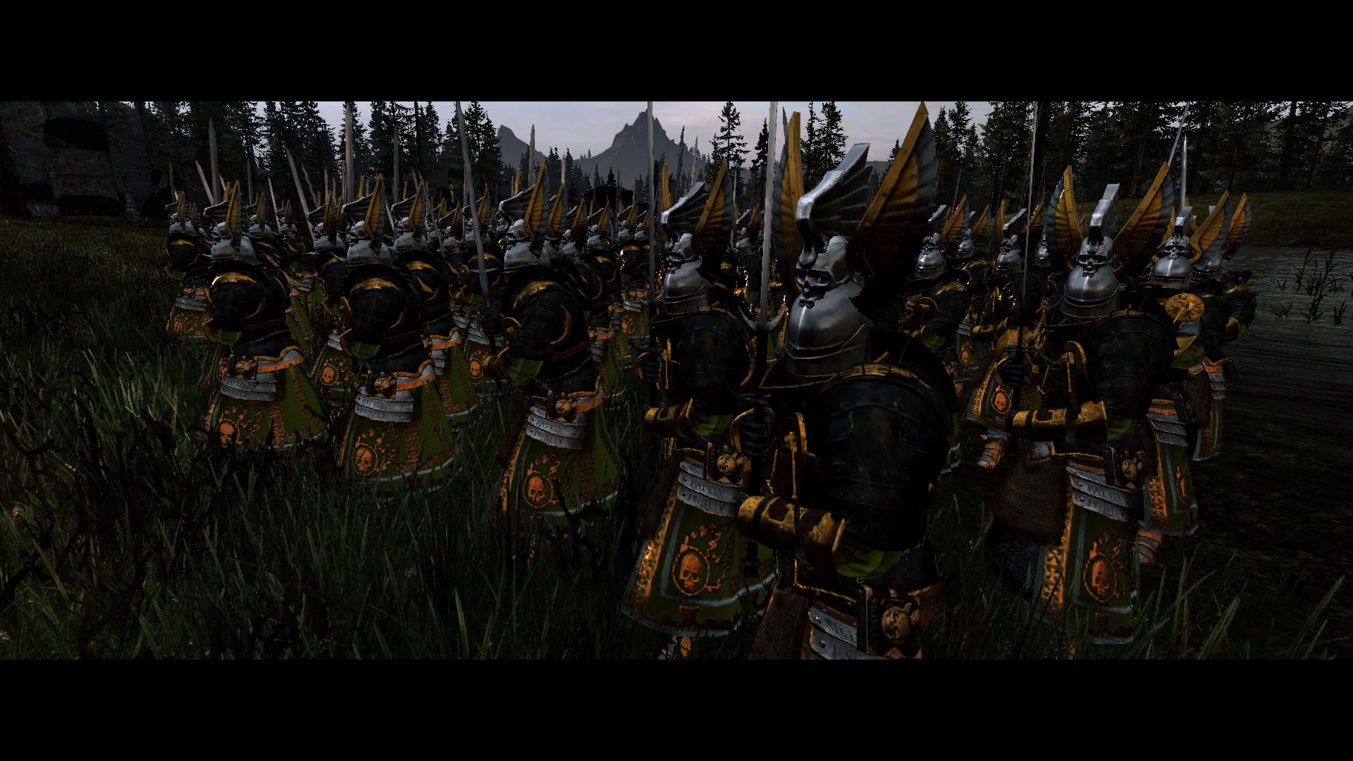 One of the best screenshots I've taken. The unit is called Vanguard Greatswords from a mod ...