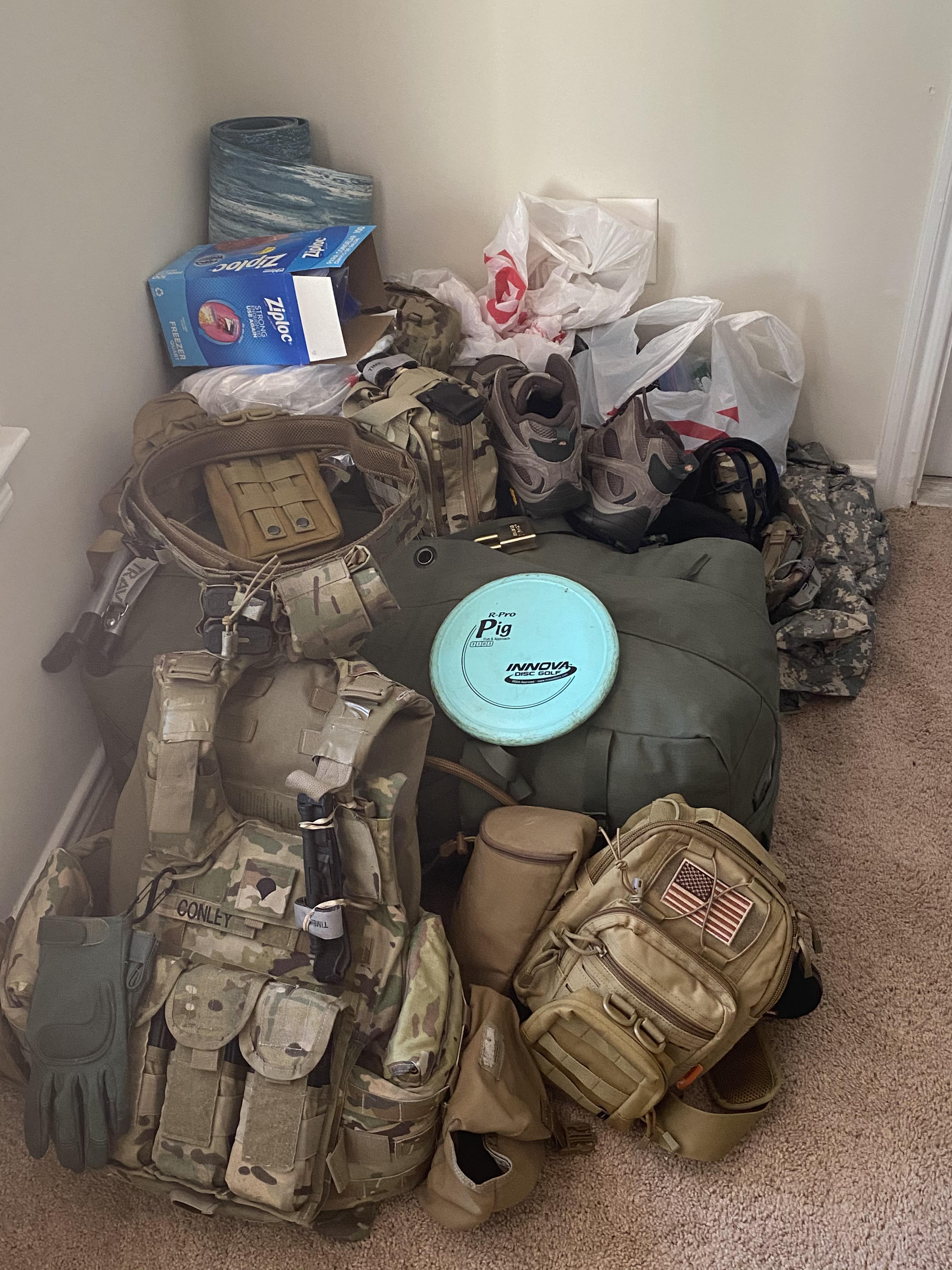 Only packing the essentials for deployment | Scrolller