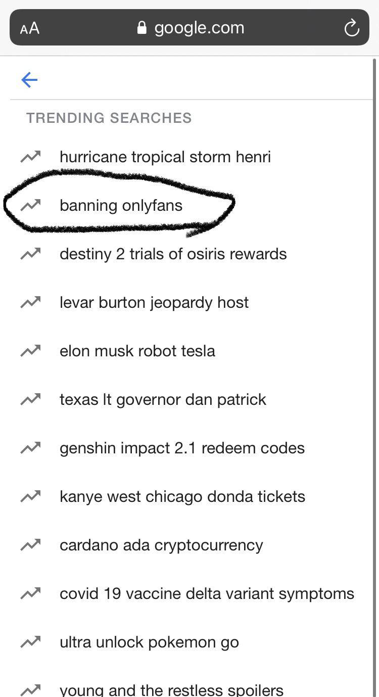 OnlyFans being second | Scrolller