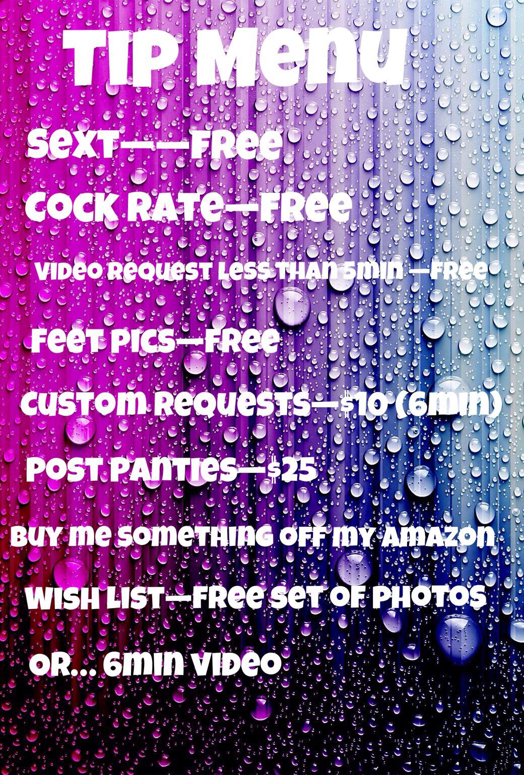 My Onlyfans menu … | Scrolller