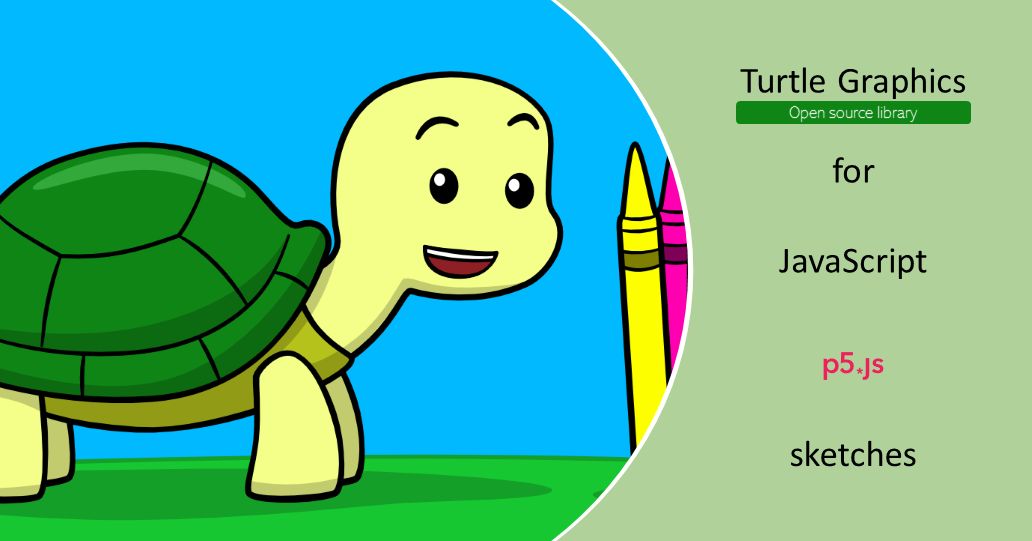 Open source Turtle Graphics library for JavaScript. Good for teaching or recreational coding ...