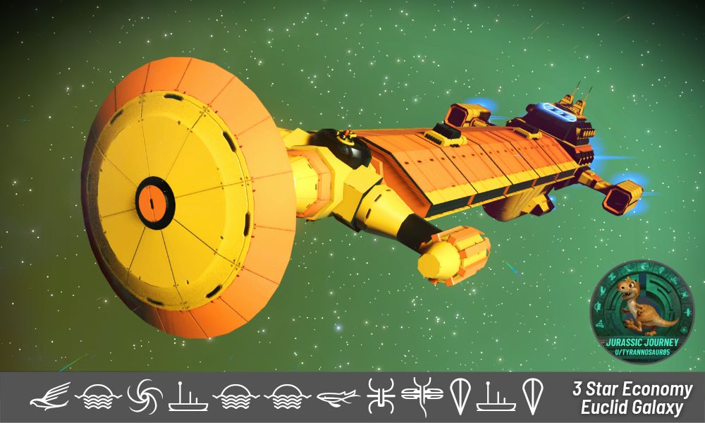 Orange & Yellow Iris Starscream System Freighter. | Scrolller