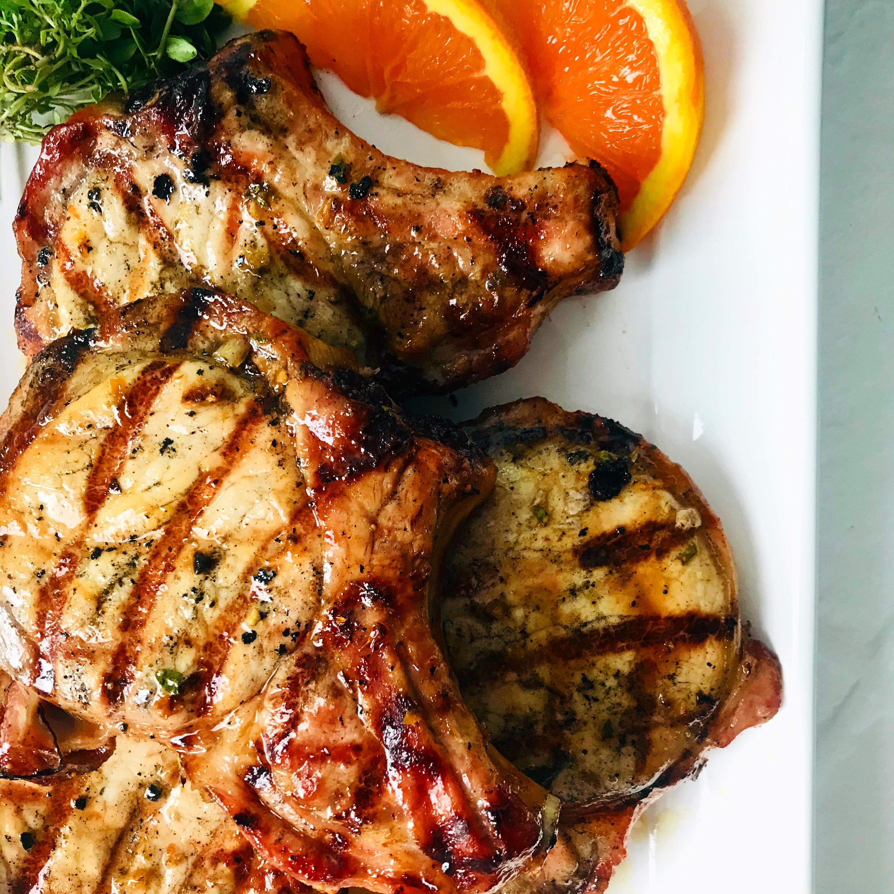 Orange Maple Thyme Pork Chops | Scrolller