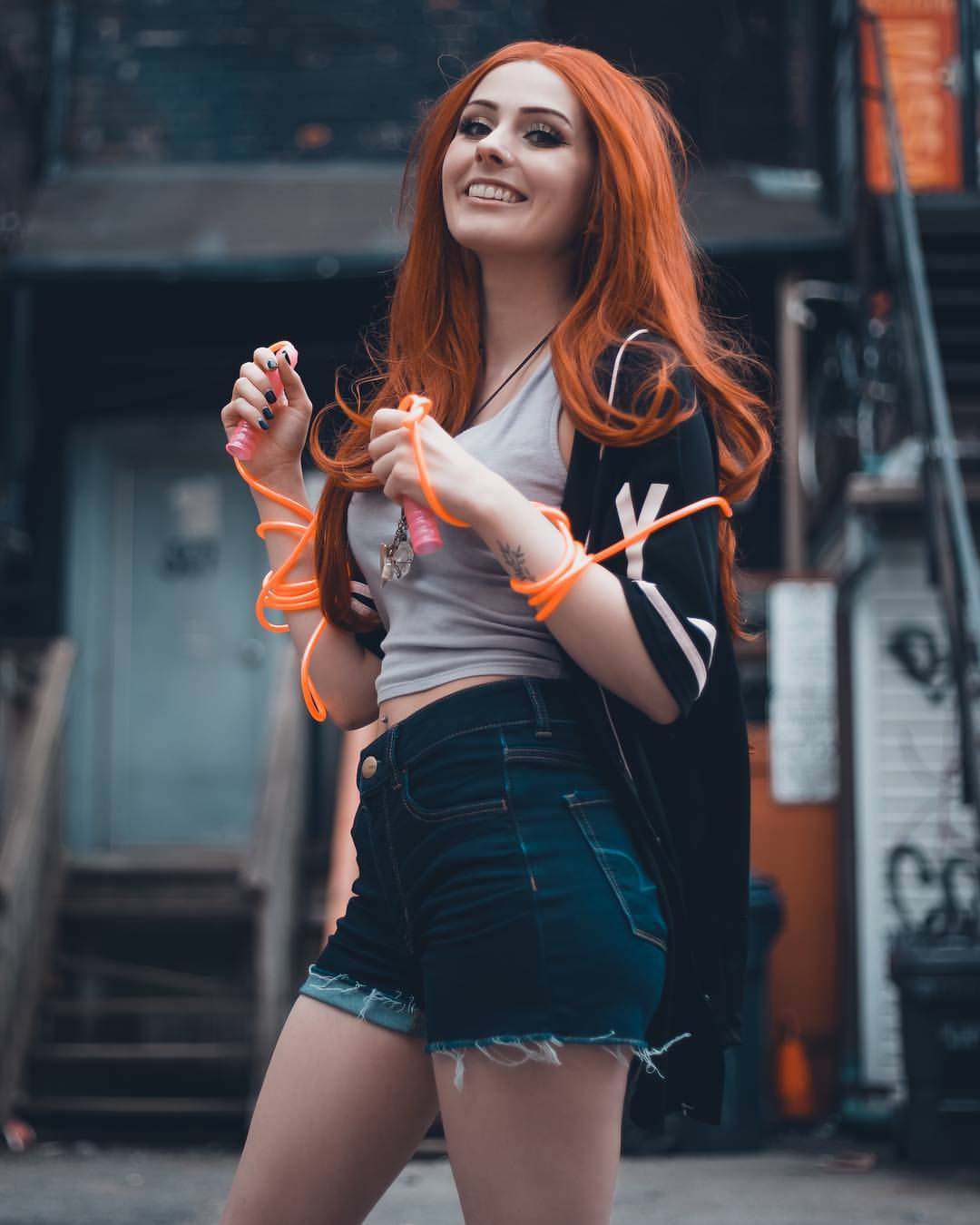 Orange rope and hair | Scrolller