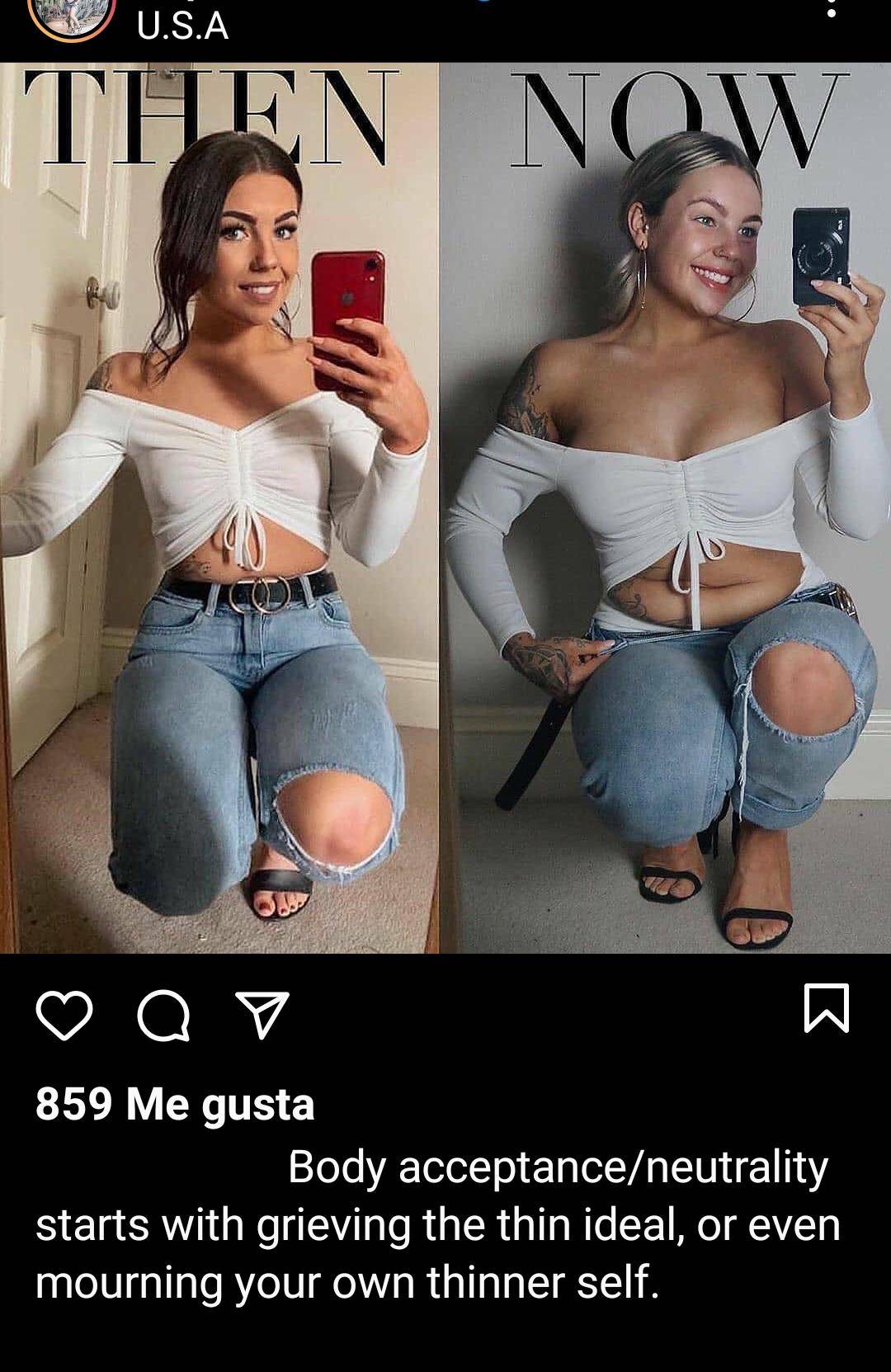 Our bodies change over the years, I like how she shows it. | Scrolller