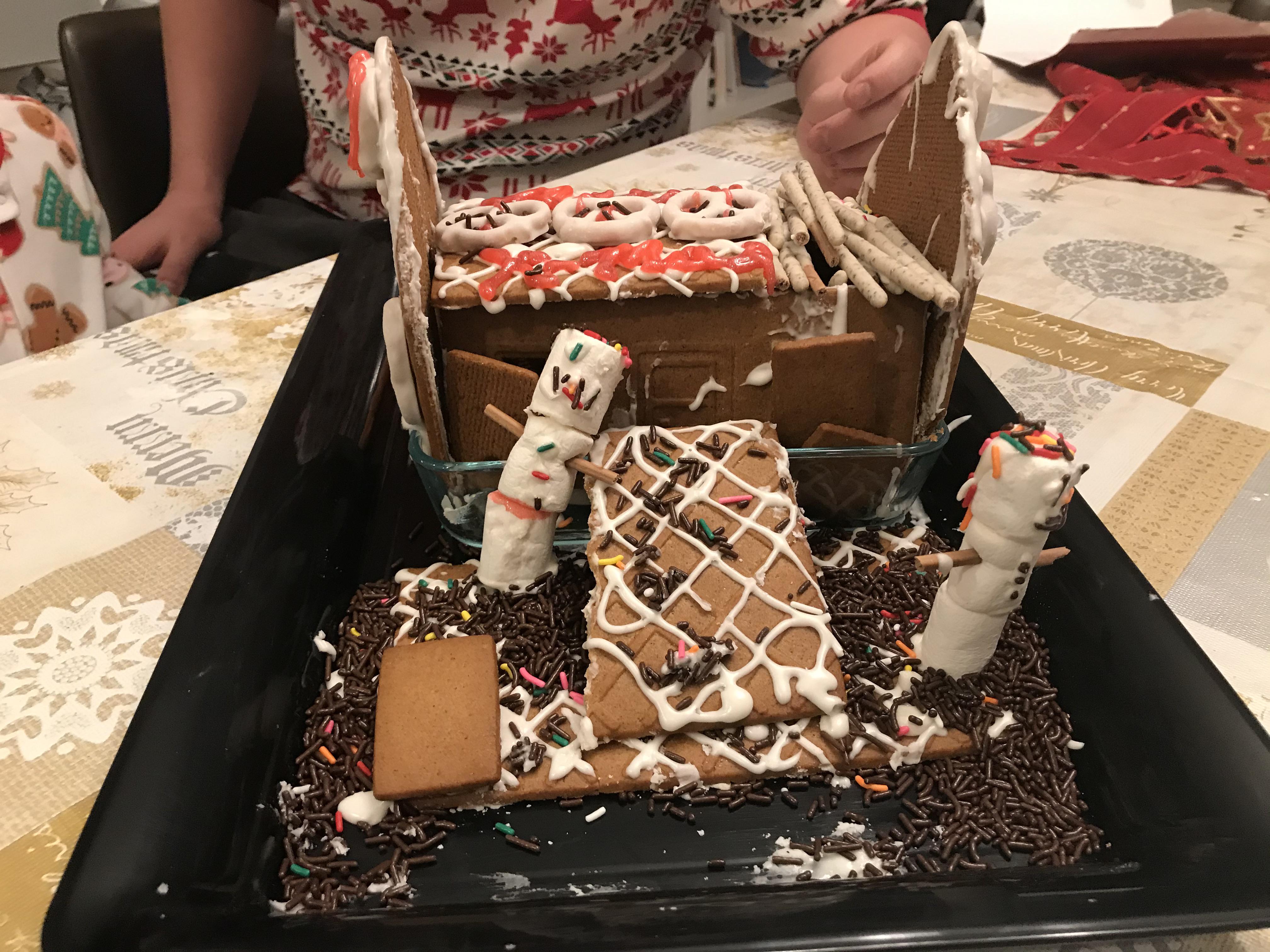 Our gingerbread house from IKEA. | Scrolller