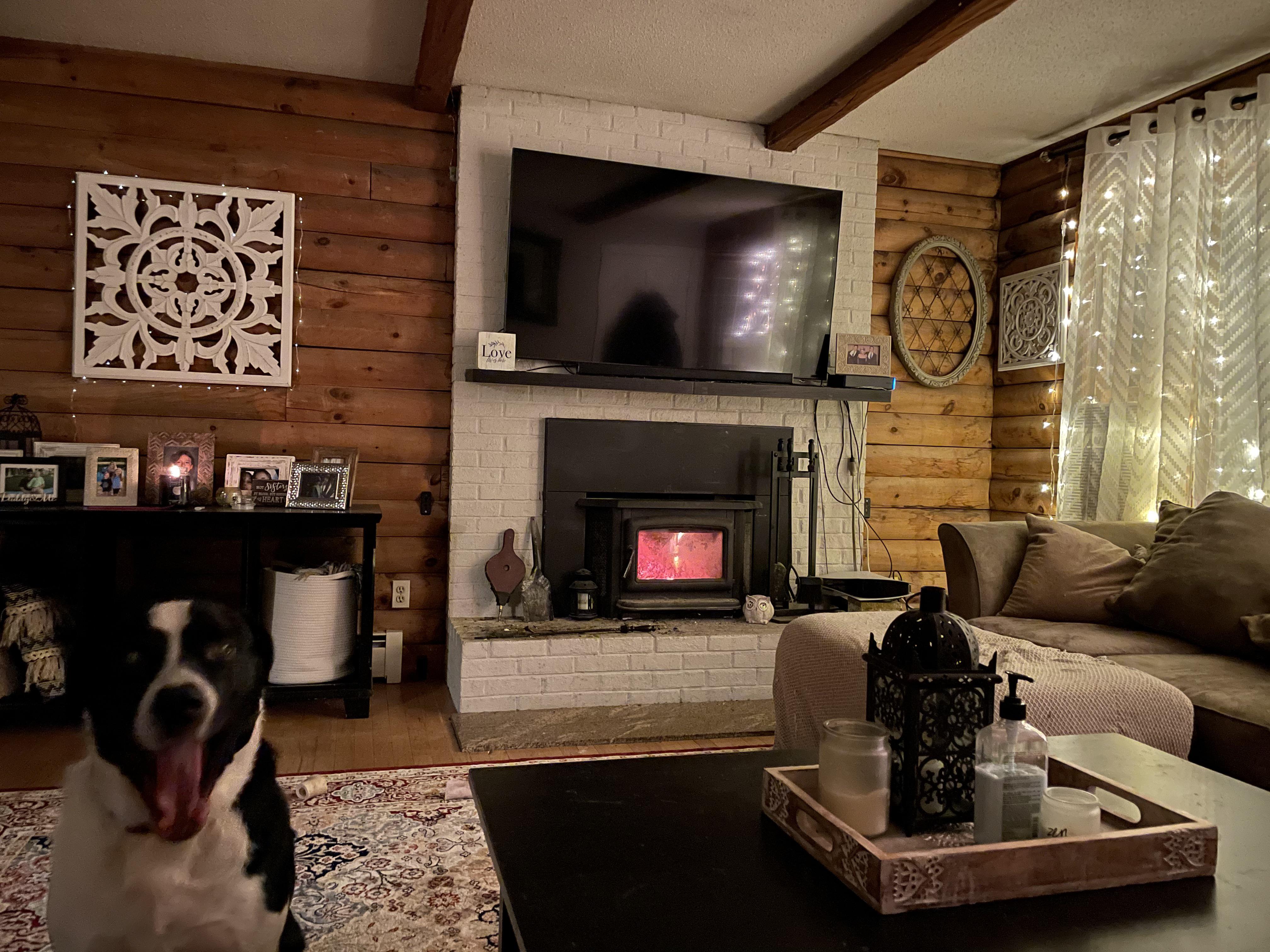 Our log cabin is so cozy on cold nights | Scrolller