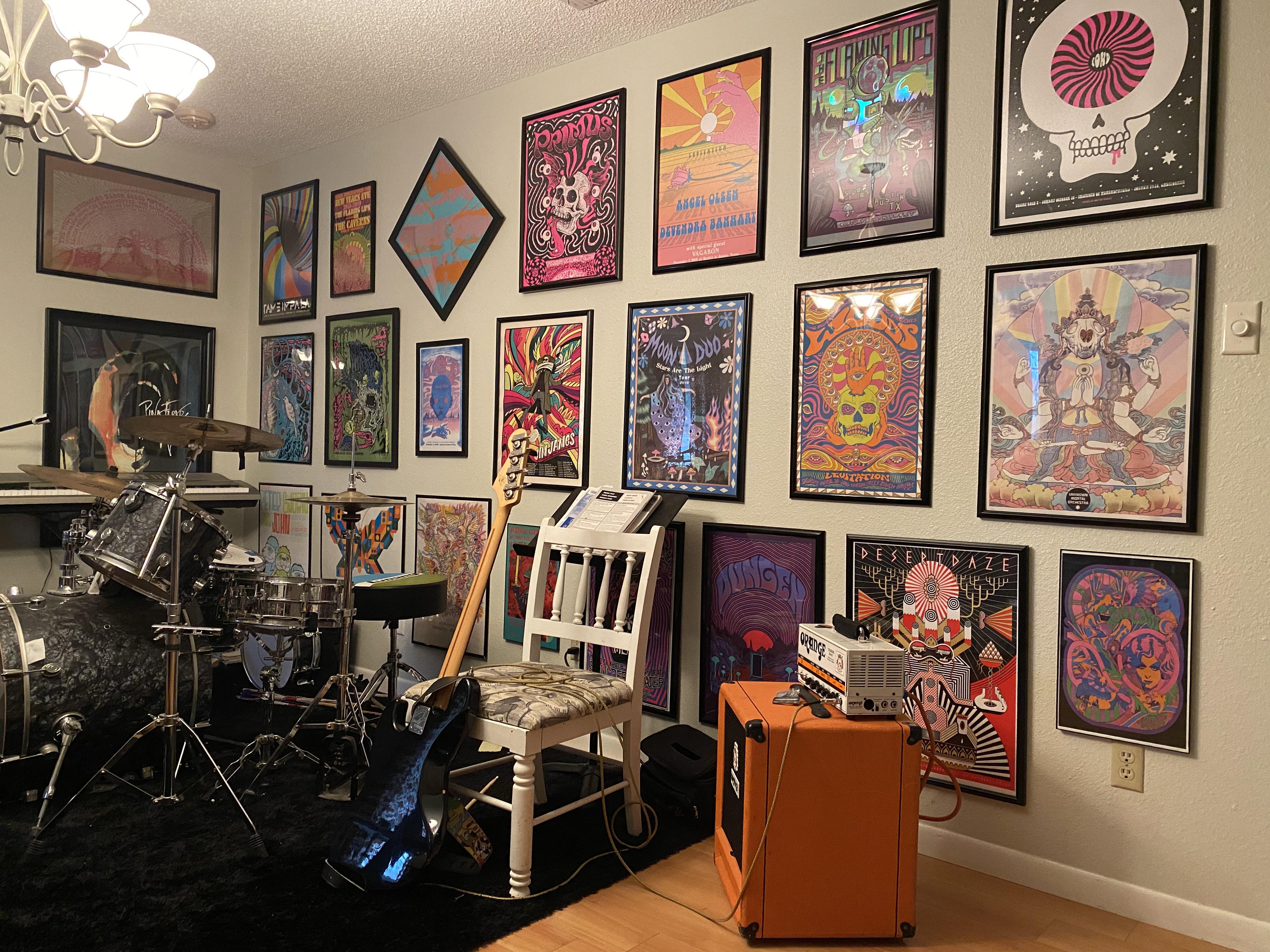Our music room poster wall | Scrolller