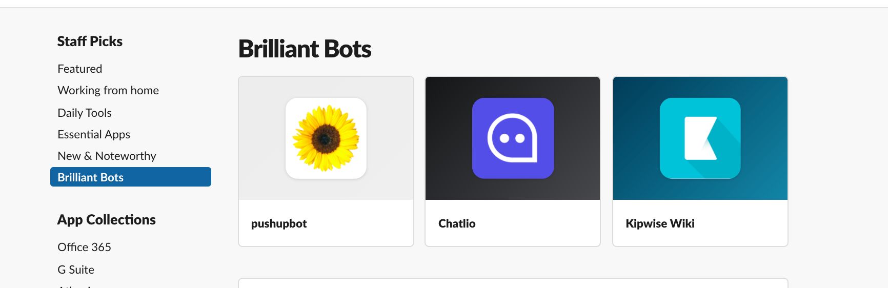 Our slack app pushupbot was featured in brilliant bots | Scrolller