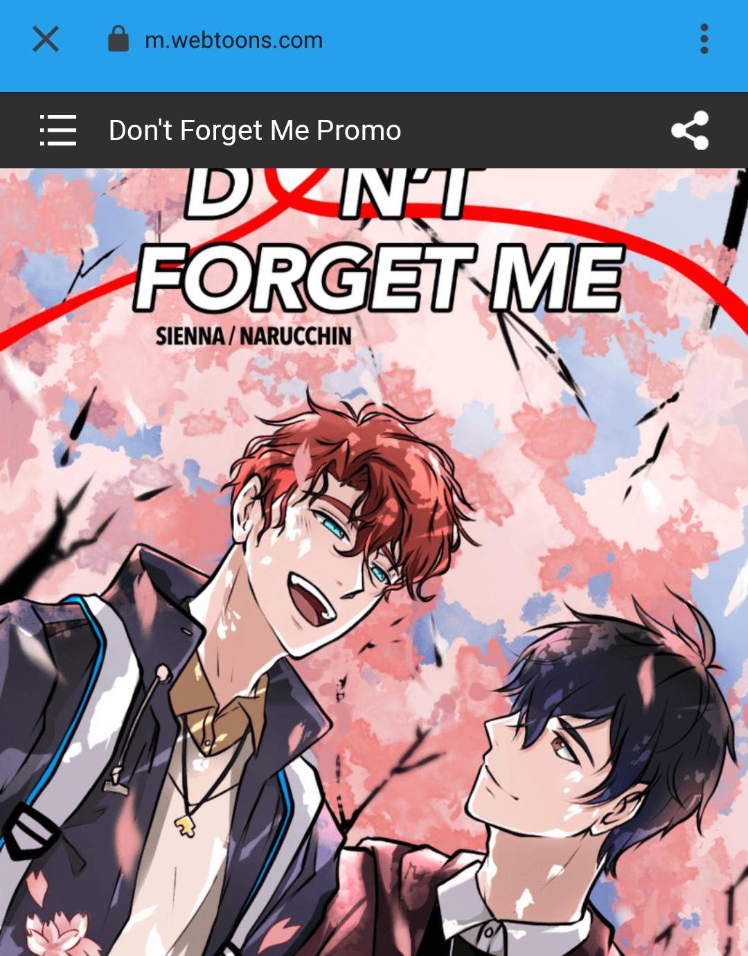 Our upcoming BL Webtoon [Don't Forget Me] | Scrolller