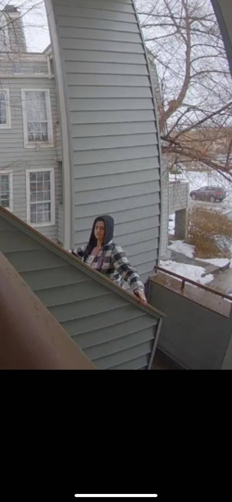 Package thief caught on camera last week! What a lame ass thing to do ... know her? | Scrolller