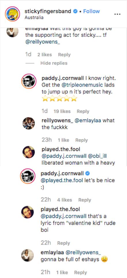 Paddy Hints At Triple One Being A Possible Supporting Act | Scrolller