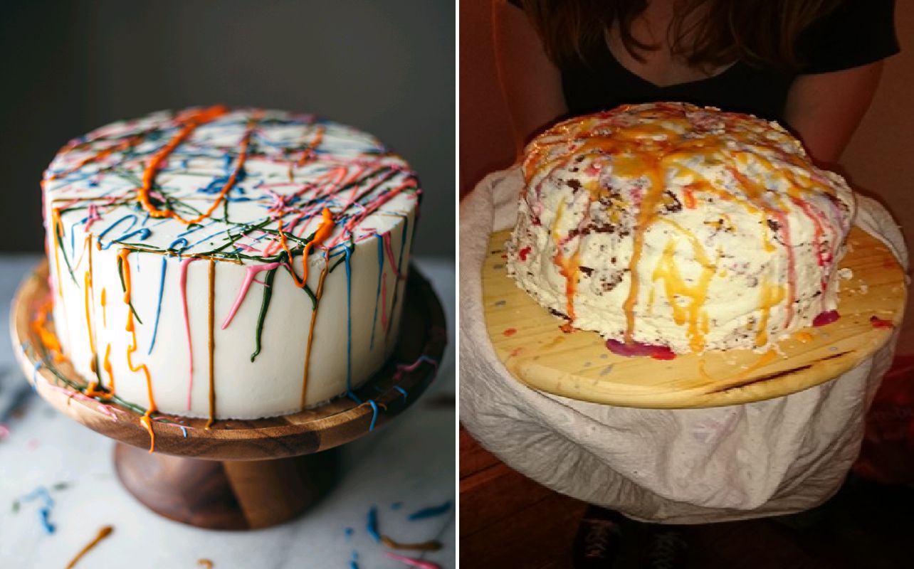 Paint splatter cake | Scrolller