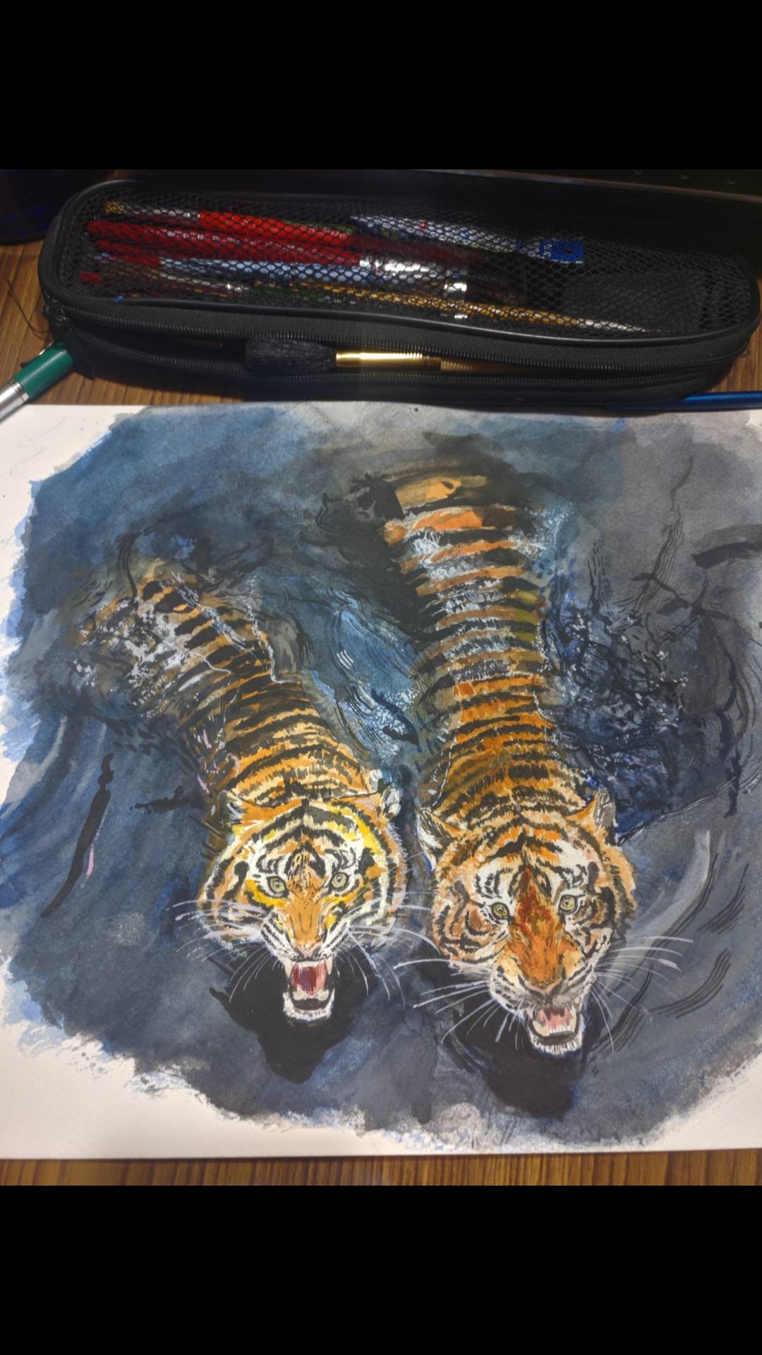 Painted this some time ago. I love tigers! | Scrolller