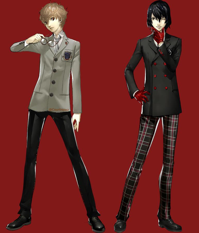 Palette Swapped Joker And Akechi Scrolller
