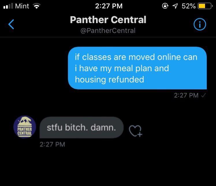 Panther central gone rogue 😳 | Scrolller