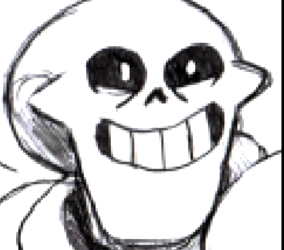 Papyrus with sans' face | Scrolller