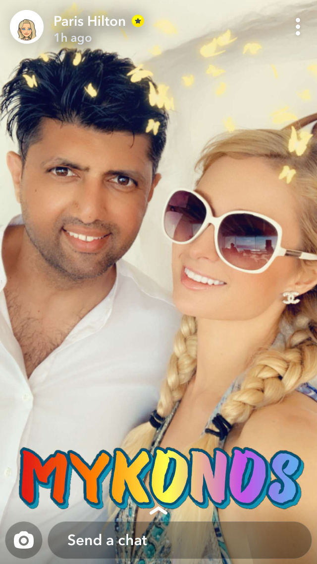 Paris Hilton rocking 2 cute braids in Mykonos | Scrolller