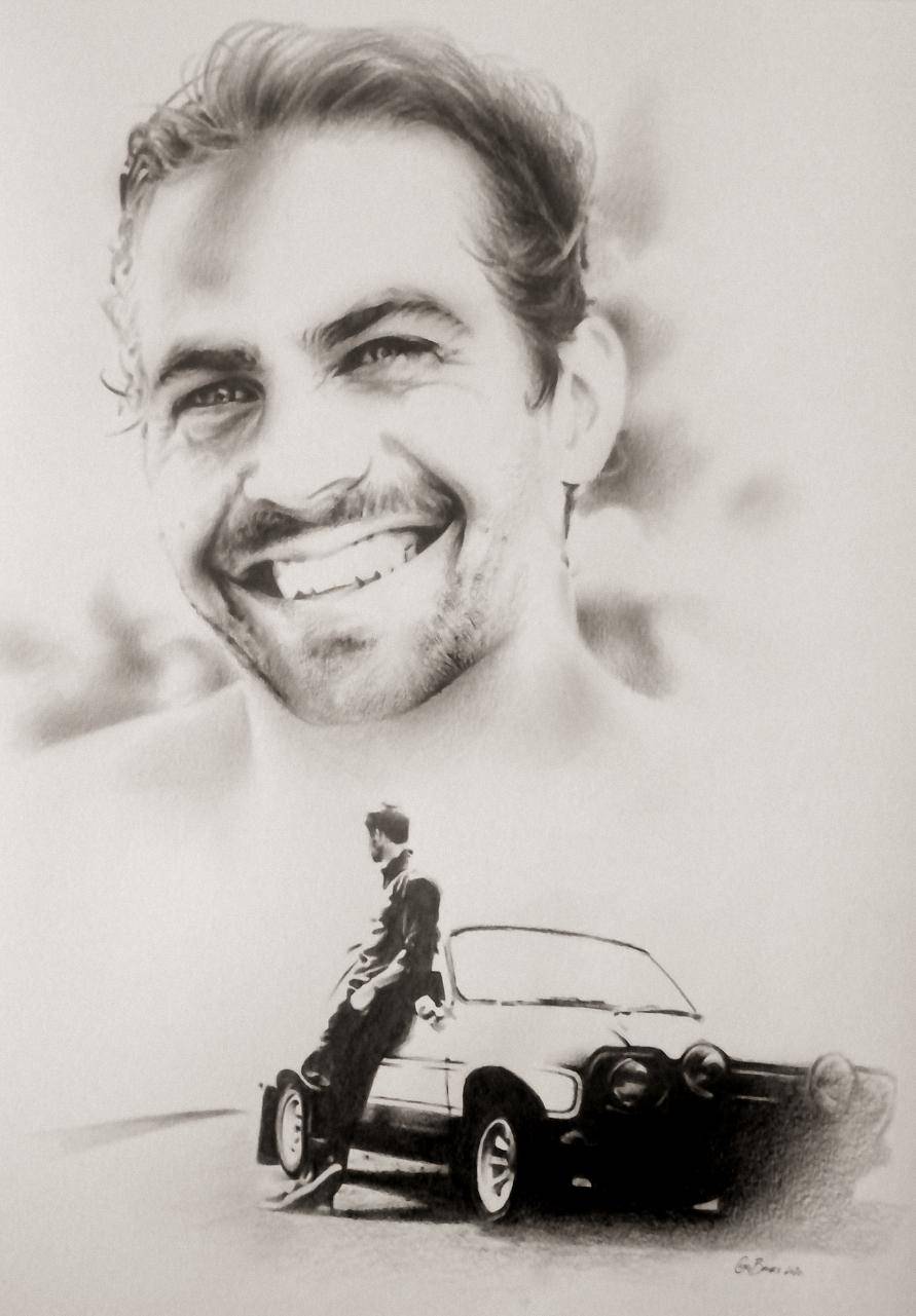 Paul Walker, pencil sketch by me | Scrolller