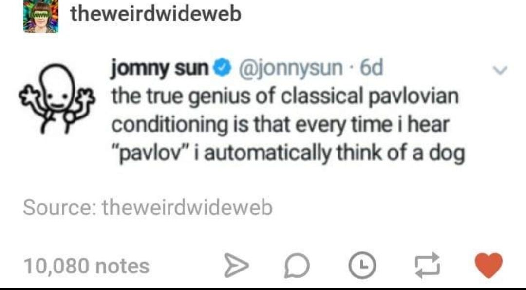 Pavlovian conditioning at work | Scrolller