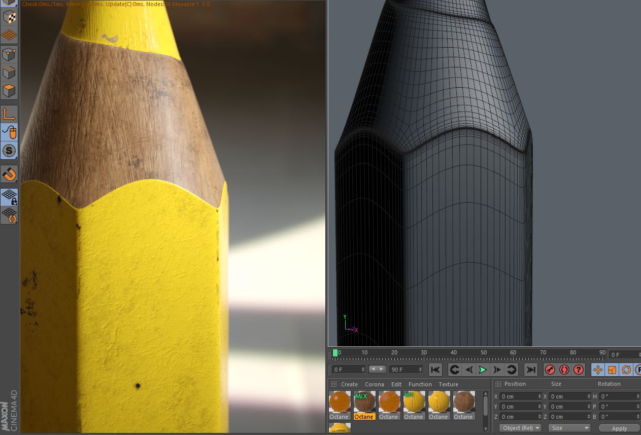 Pencil(Octane,Substance Painter) | Scrolller