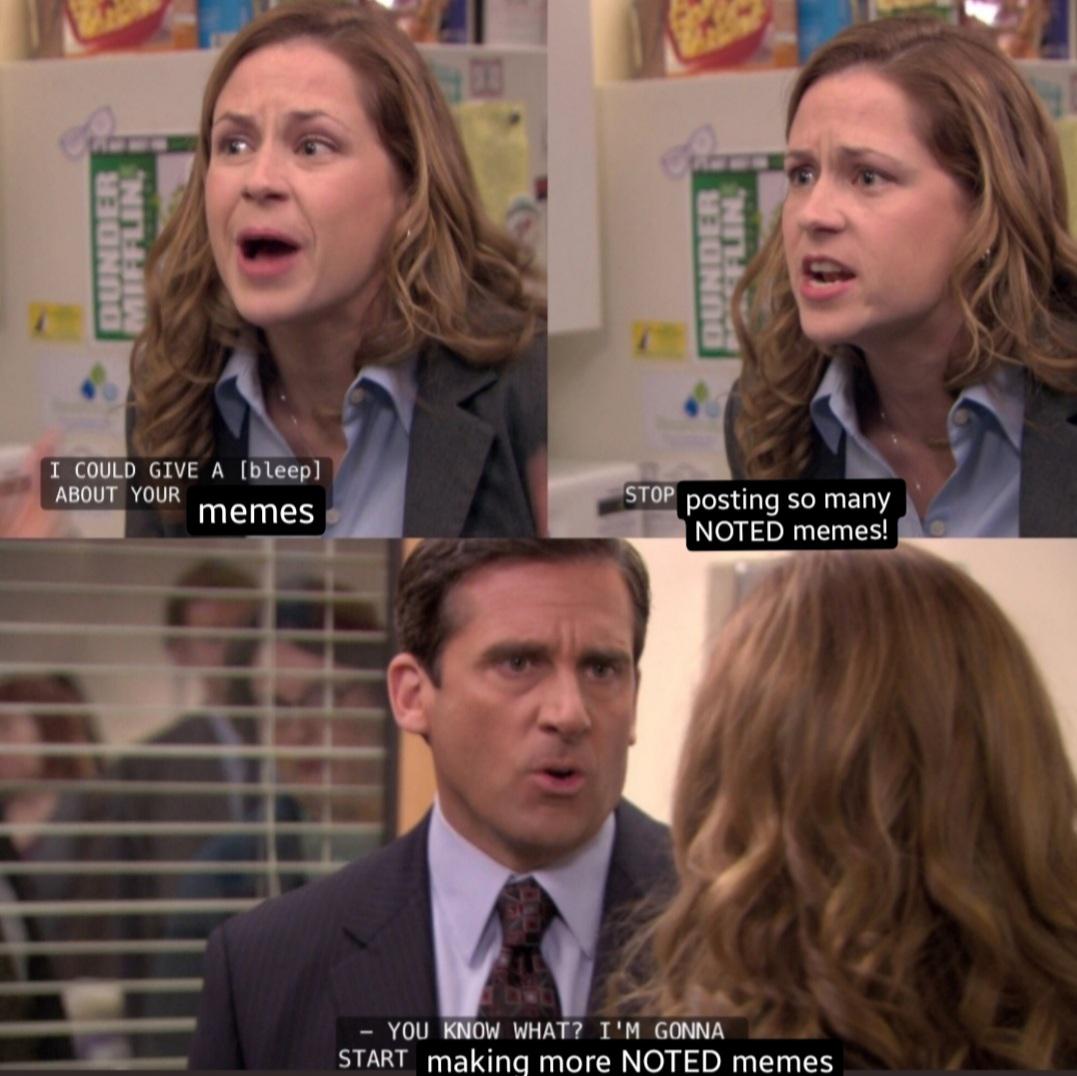 People posting NOTED memes go brrr | Scrolller