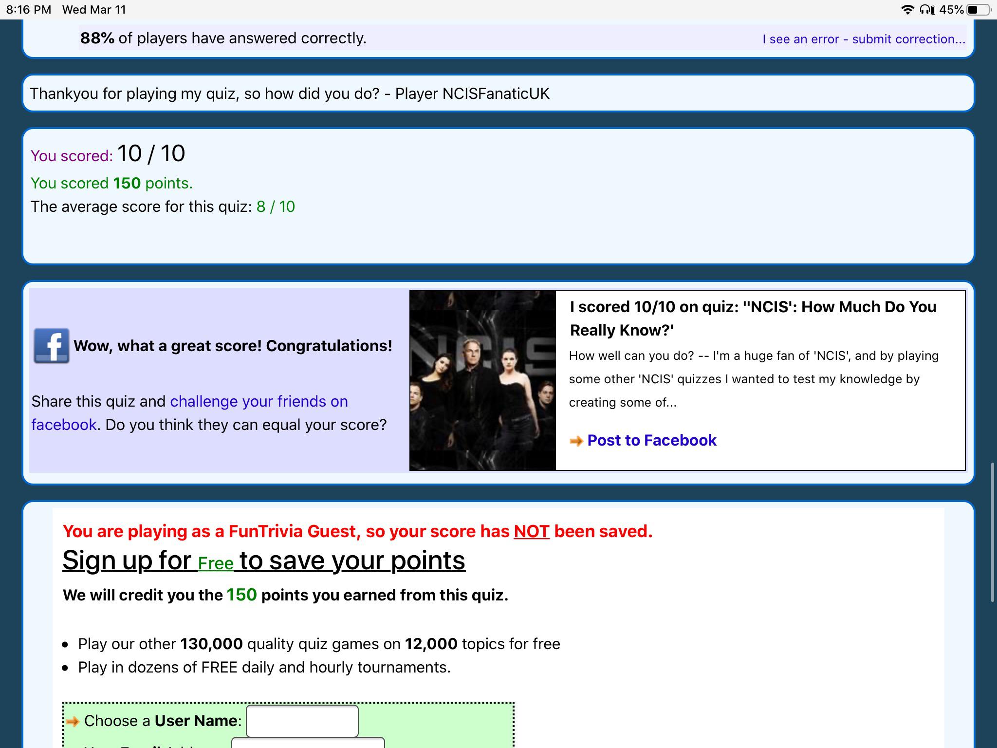 Perfect score | Scrolller