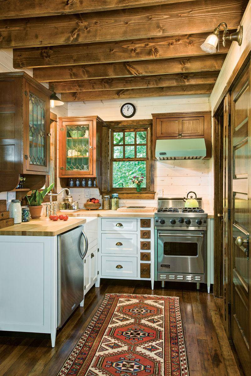 Perfect Tiny Cabin Kitchen in Washington | Scrolller