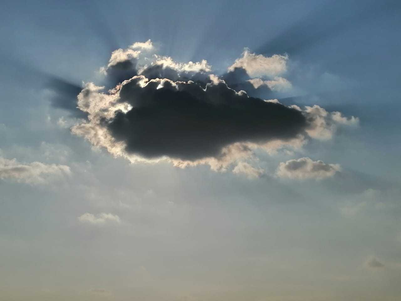 Perfectly placed cloud eclipse | Scrolller