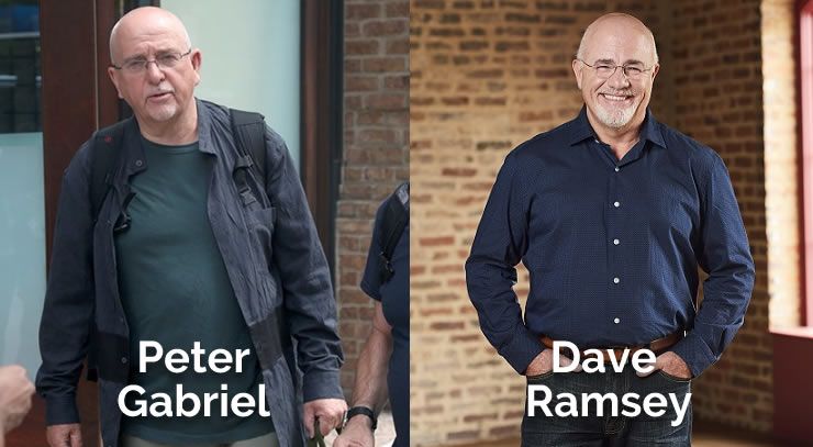 Peter Gabriel is also Dave Ramsey | Scrolller