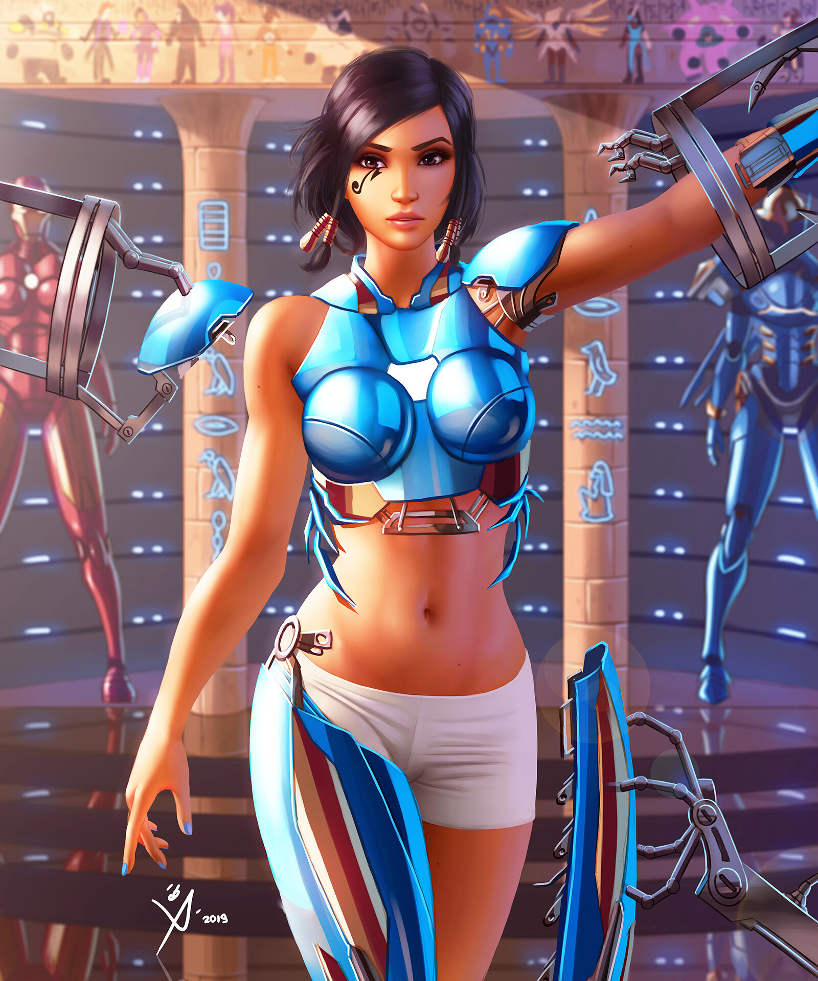 Pharah x Iron Man by Léo Quéval | Scrolller