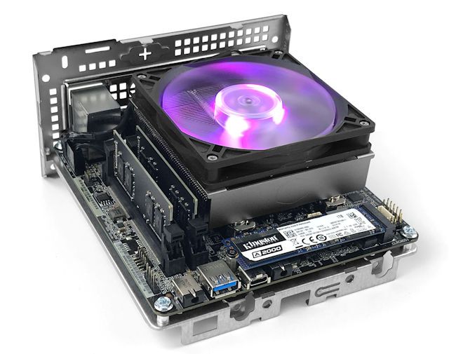 (Photo) Asrock A300 Ryzen Mini PC With Cooler Master MasterAir G200P RGB CPU Cooler | Scrolller
