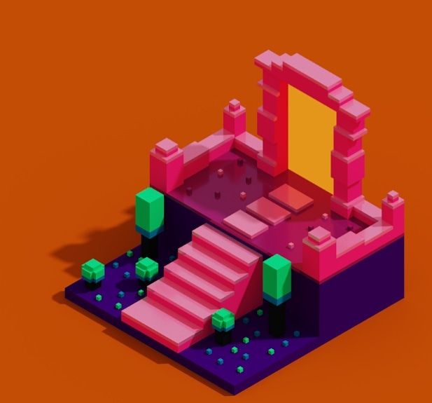 Pink stairs:) | Scrolller