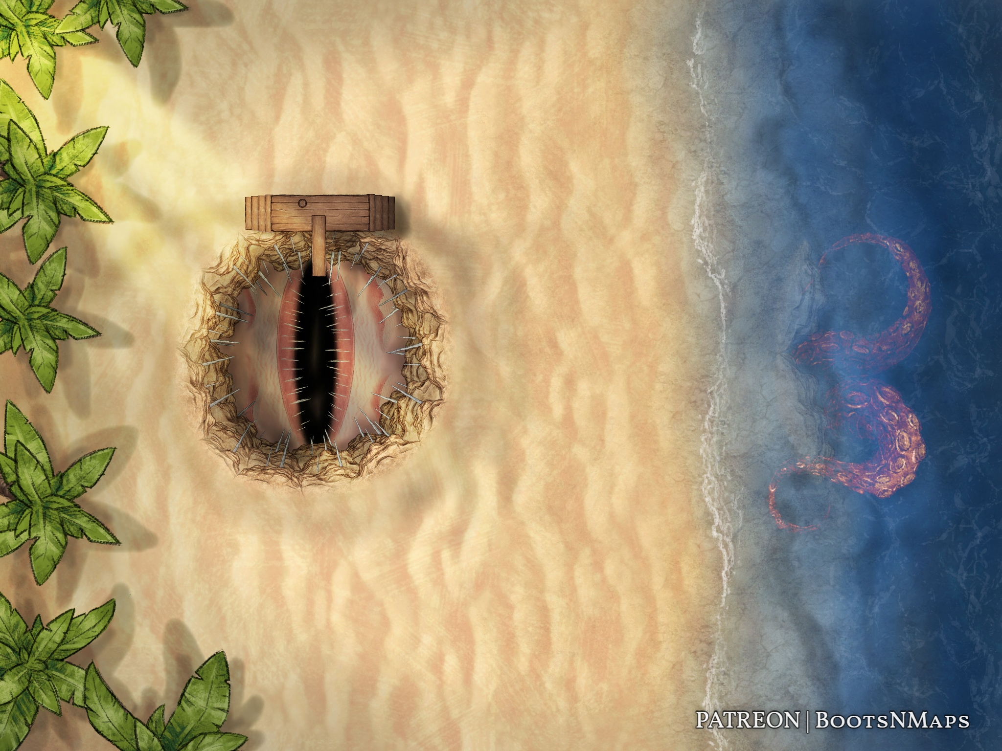 Pit Monster [Battlemap][OC] | Scrolller