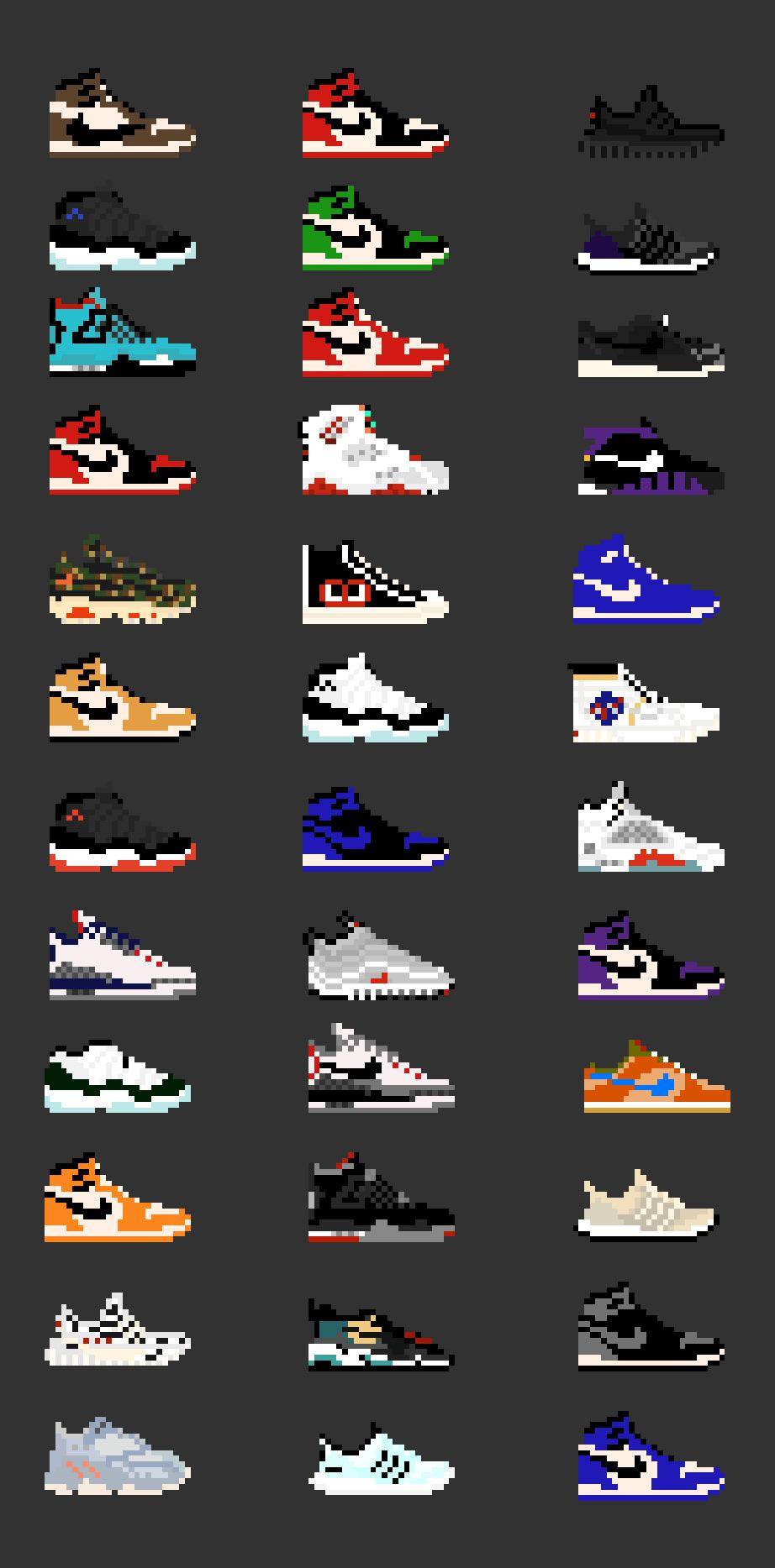 Pixel Art Shoe Collection Pt. 2 | Scrolller