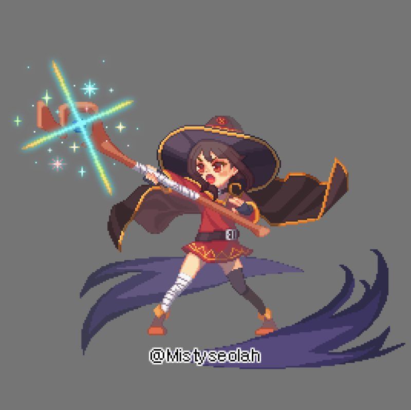 Pixel Megumin | Scrolller
