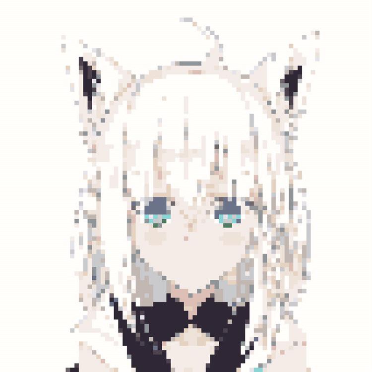 Pixelated Shirakami Fubuki | Scrolller