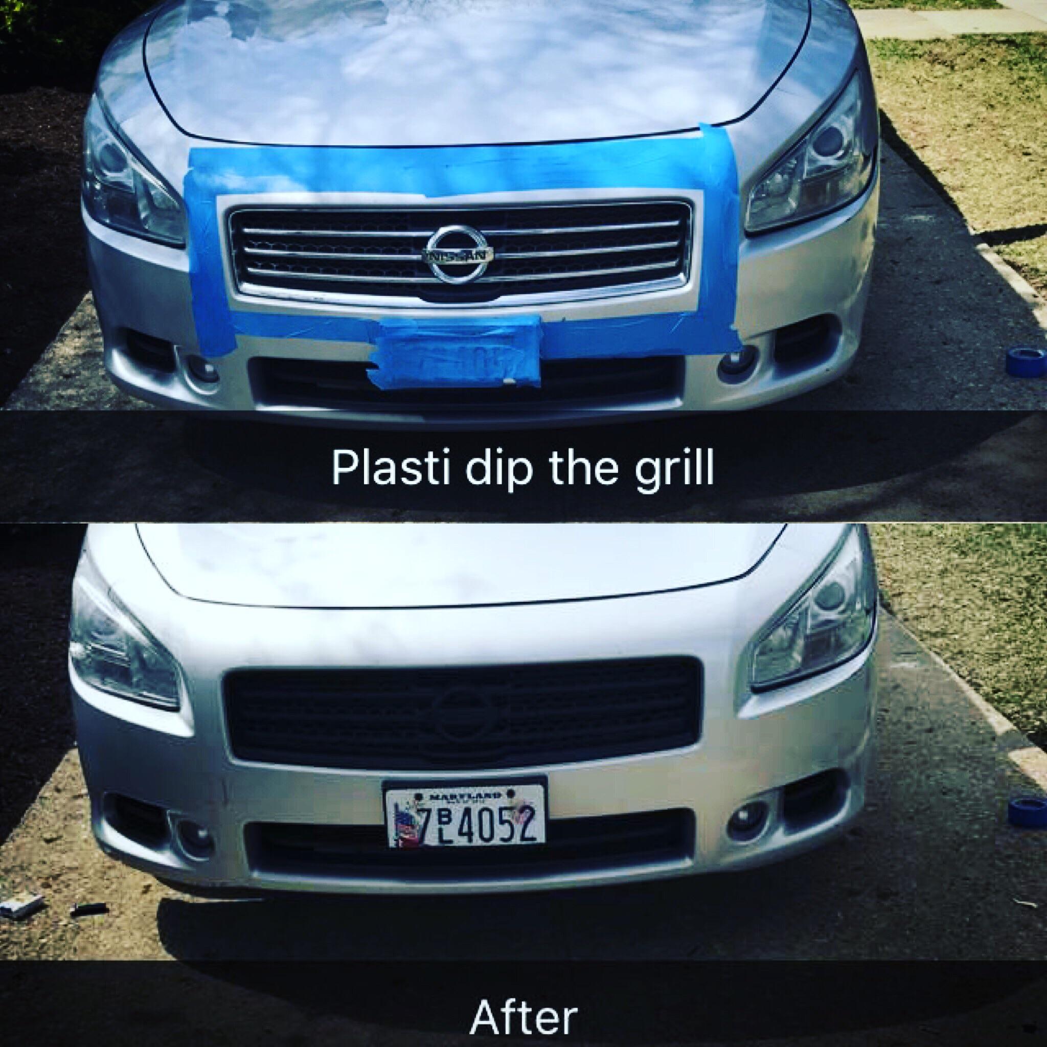 Plasti dipped my front grill. | Scrolller