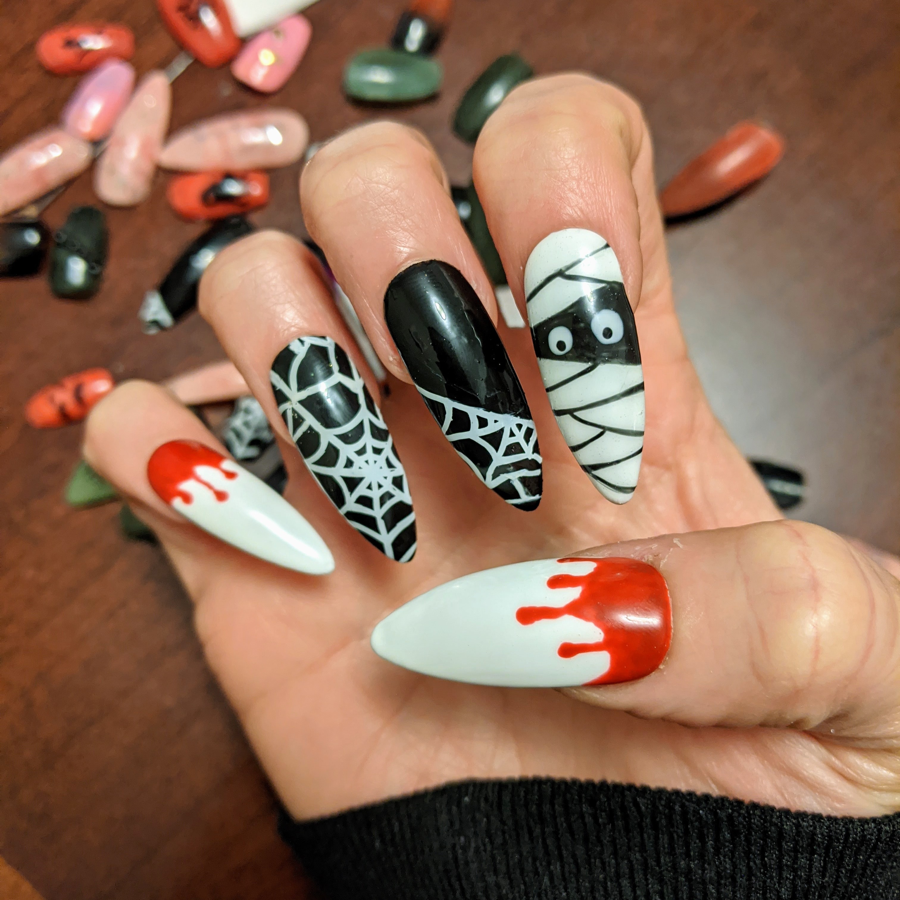 Playing around mixing-and-matching some of my Halloween designs. | Scrolller