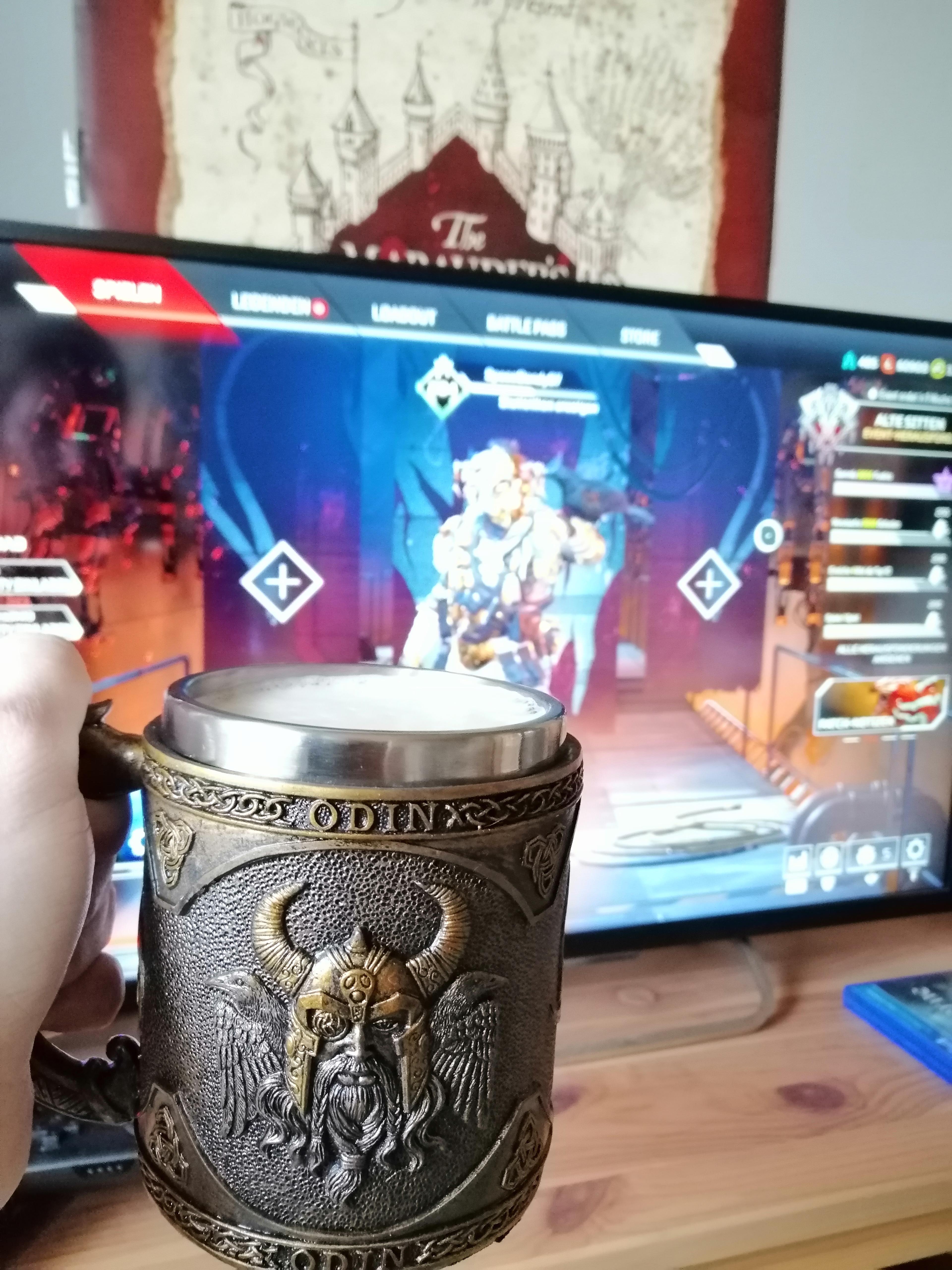 Playing Bloodhound while drinking from my Odin Mug | Scrolller