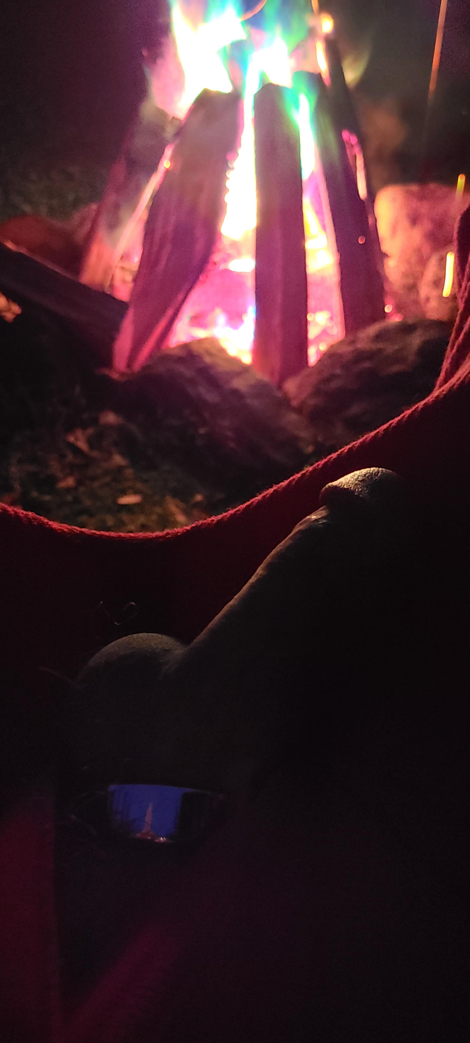 Playing with myself by the fire at River's Edge | Scrolller