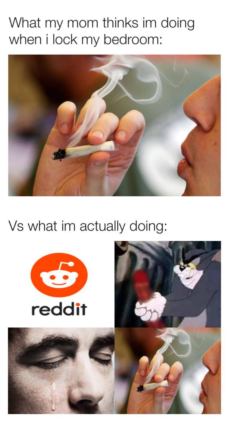 Please respect my privacy mom *lights bong* | Scrolller