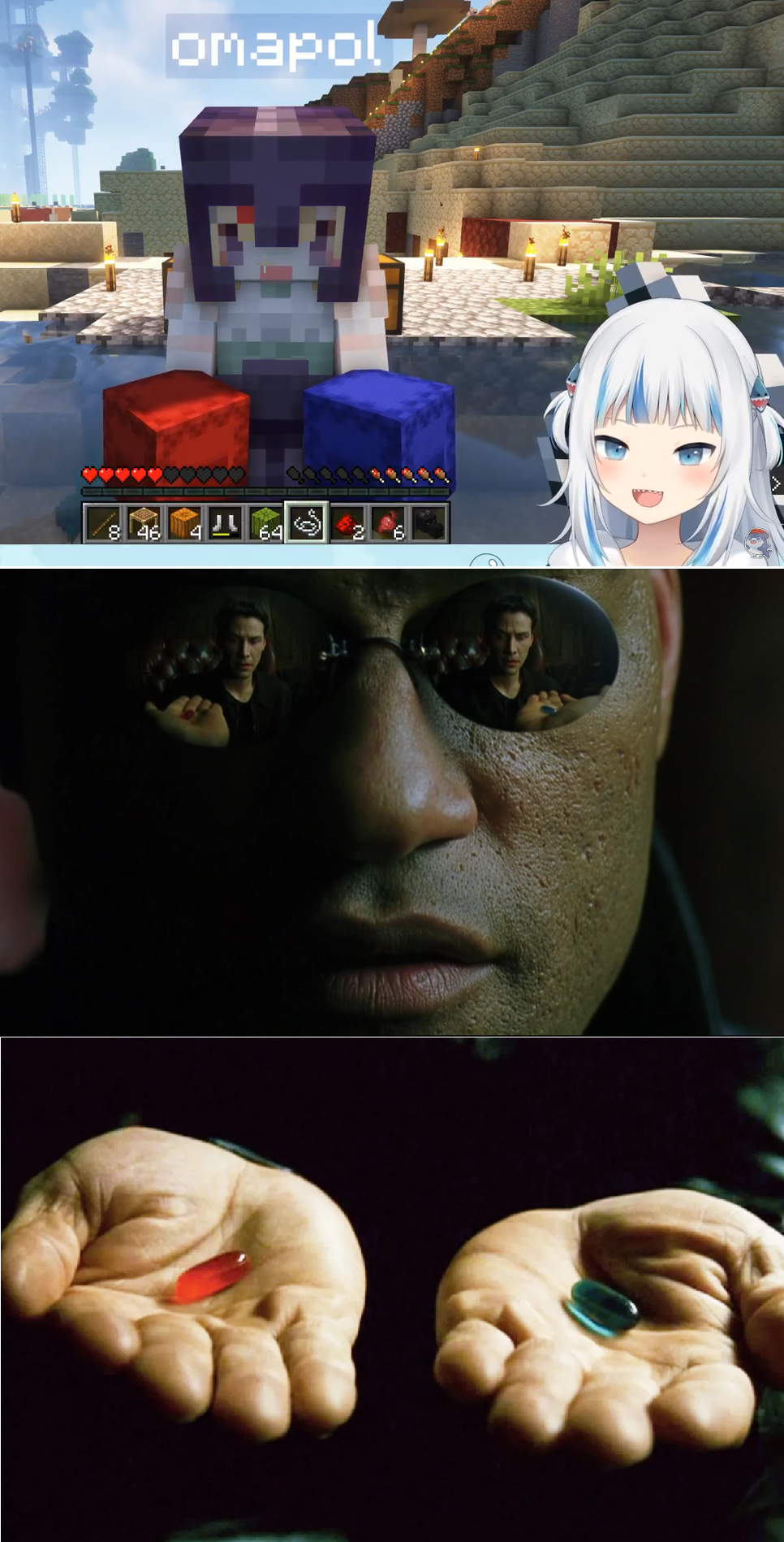 Polpheus: "Red or Blue pill?" | Scrolller