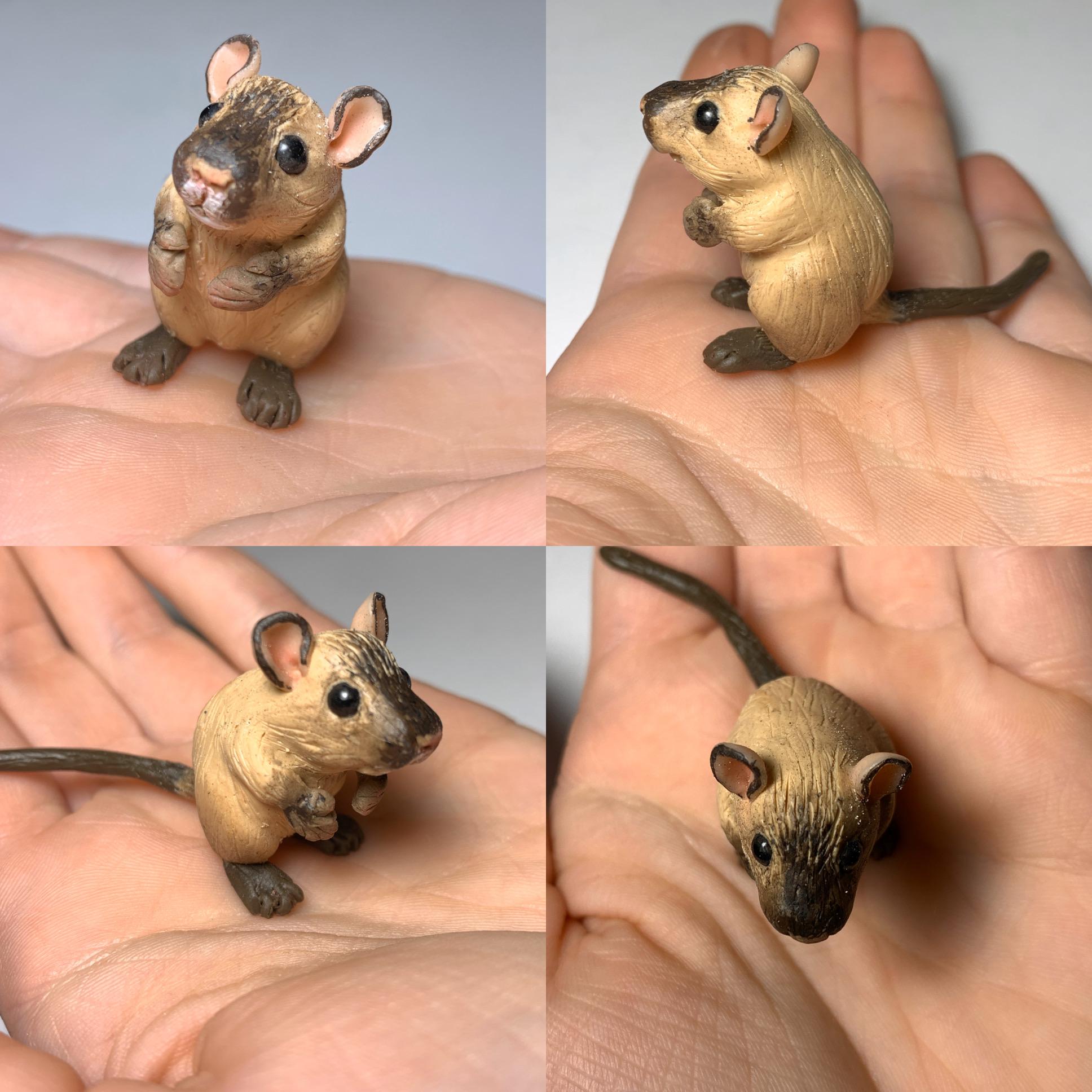 Polymer clay gerbil! | Scrolller