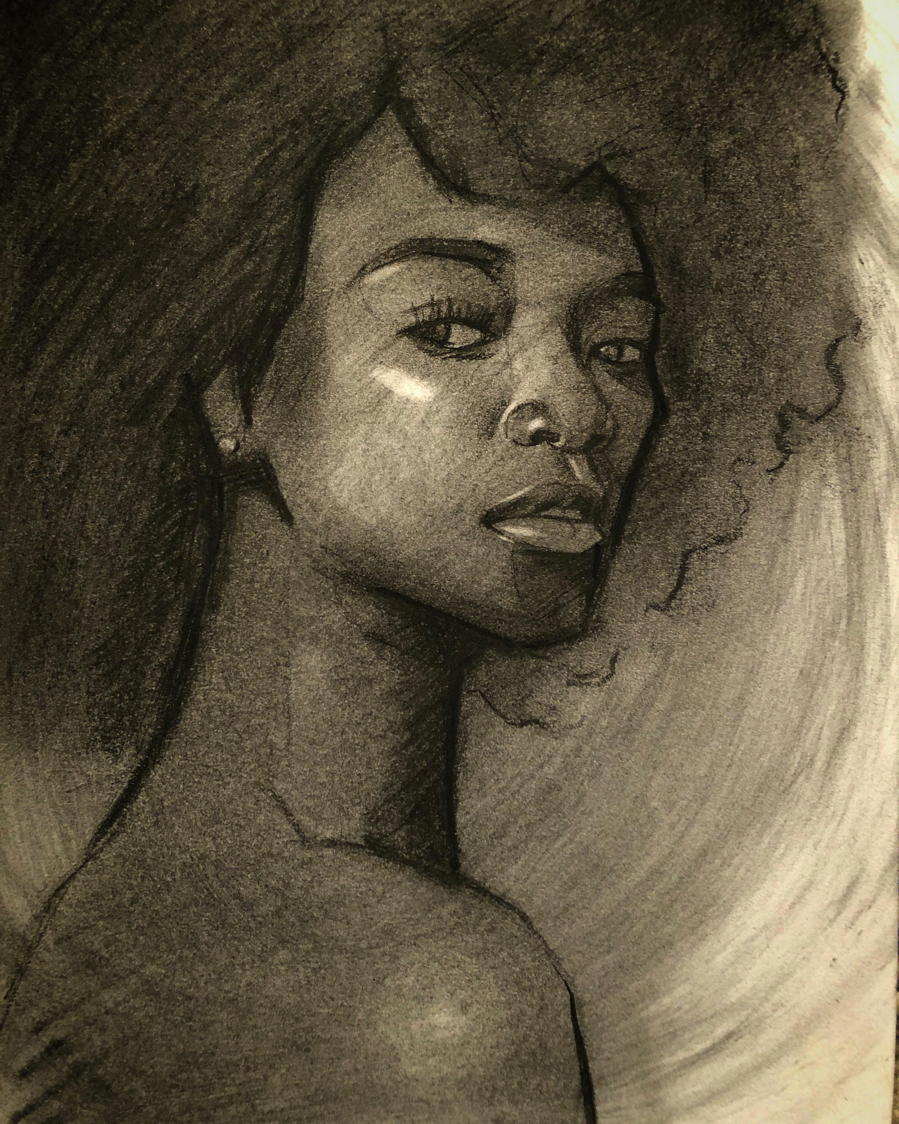 Portrait Charcoal Scrolller